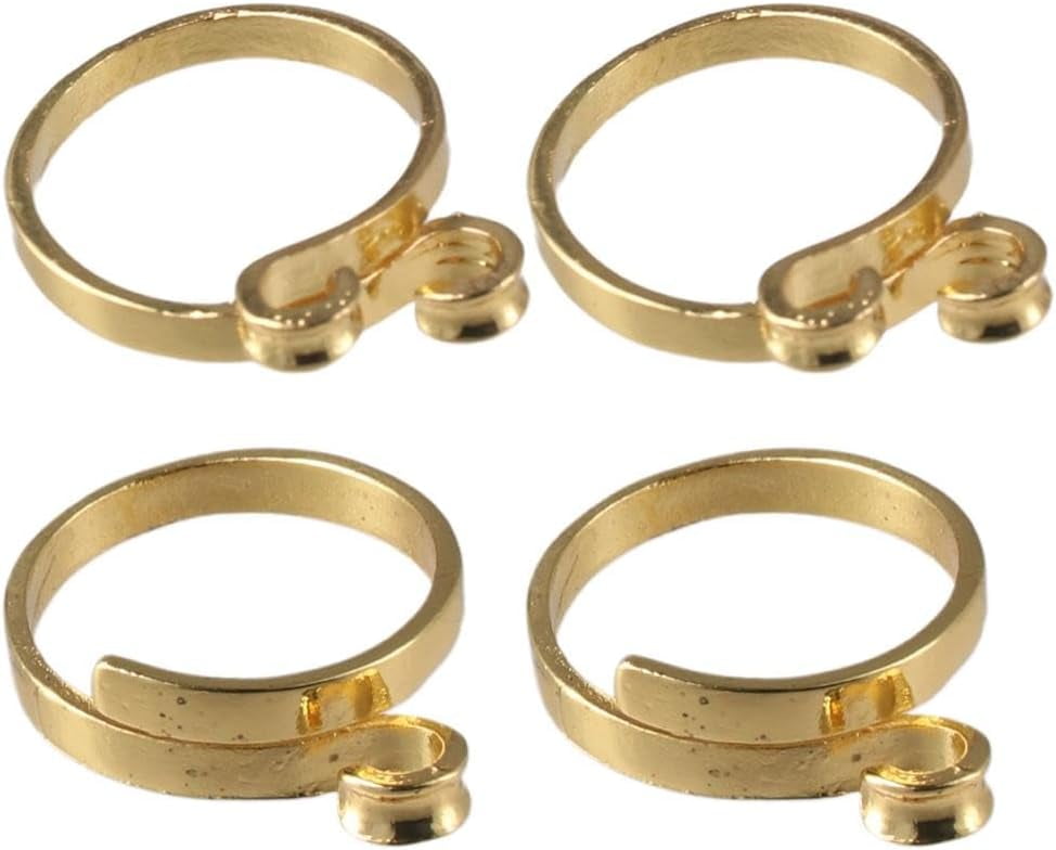 4 PCS Knitting Crochet Loop Ring, Adjustable Yarn Guide Finger Holder ...