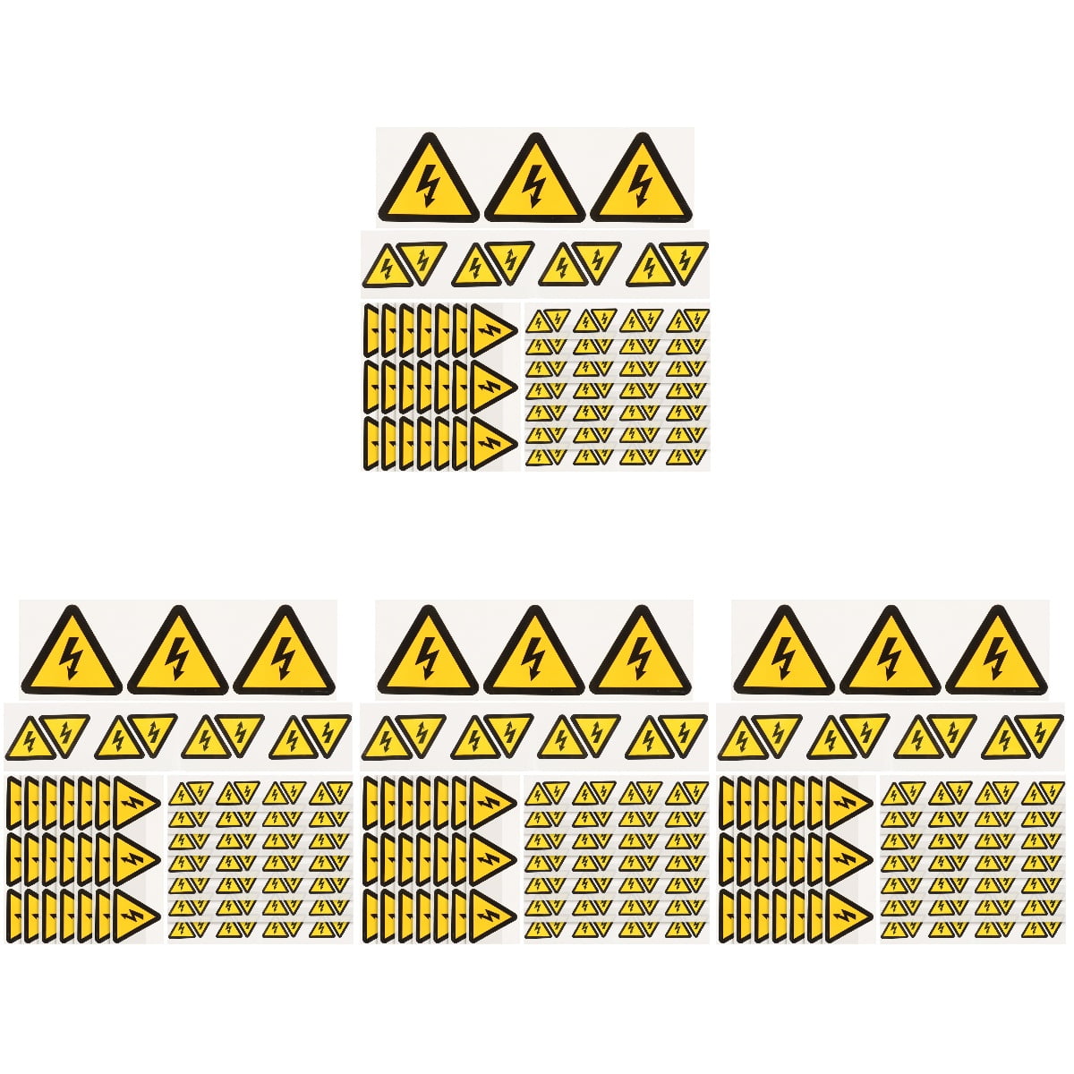 4 PCS Label Warning Electric Electrical Nail Stickers - Walmart.com