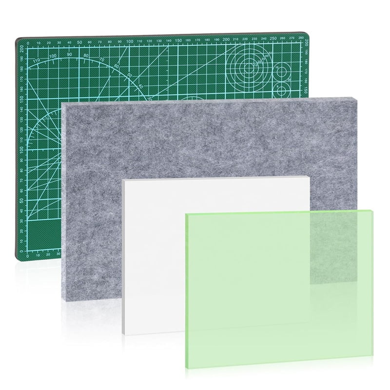 4 PCS Leather Craft Punch Pad Hole Punching Chisel Mat and Sound ...