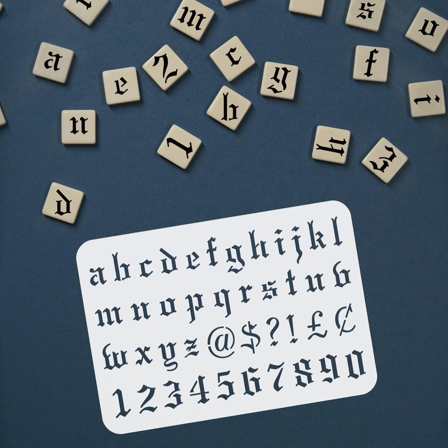 4 PCS Letter Stencils Template 29.7x21cm Plastic Alphabet Drawing ...