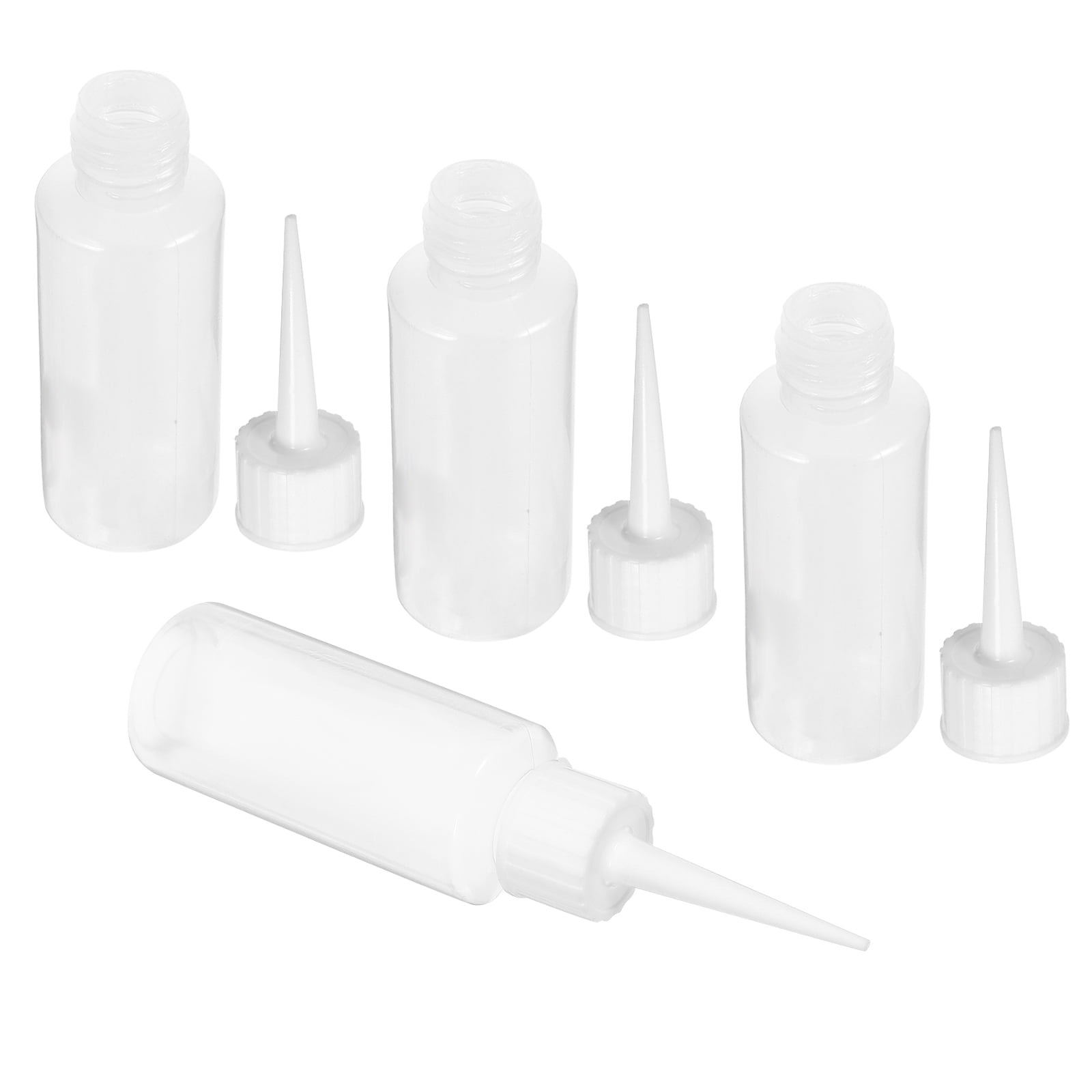 4 PCS Liquid Dispense Bottle Squeeze Bottles Small Dispenser Syrup ...