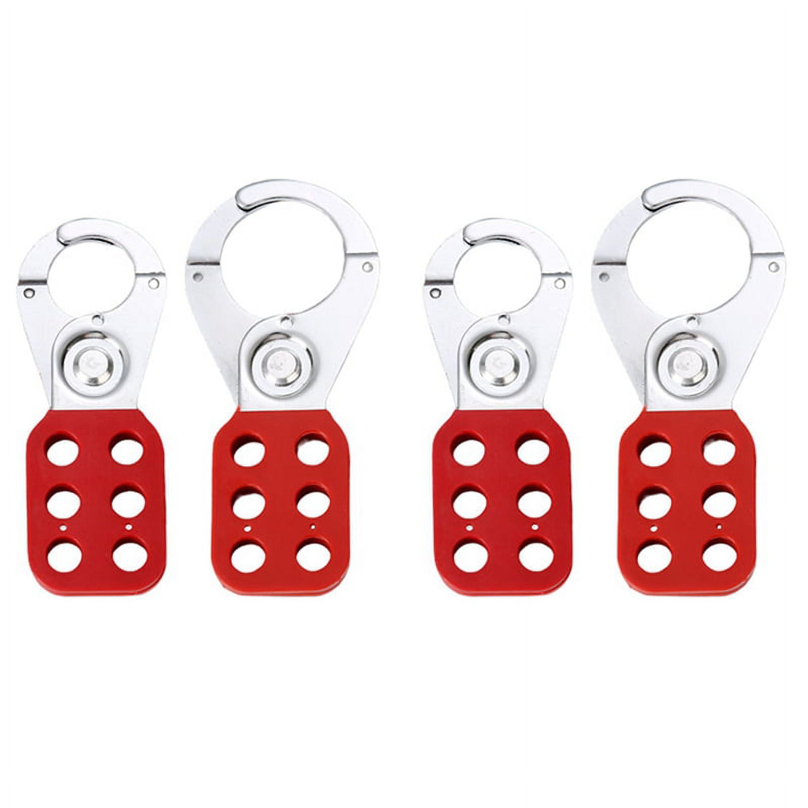 4 PCS Lock Out Tag Out Lock Hasp Safety Padlock Lockout Steel Nylon ...