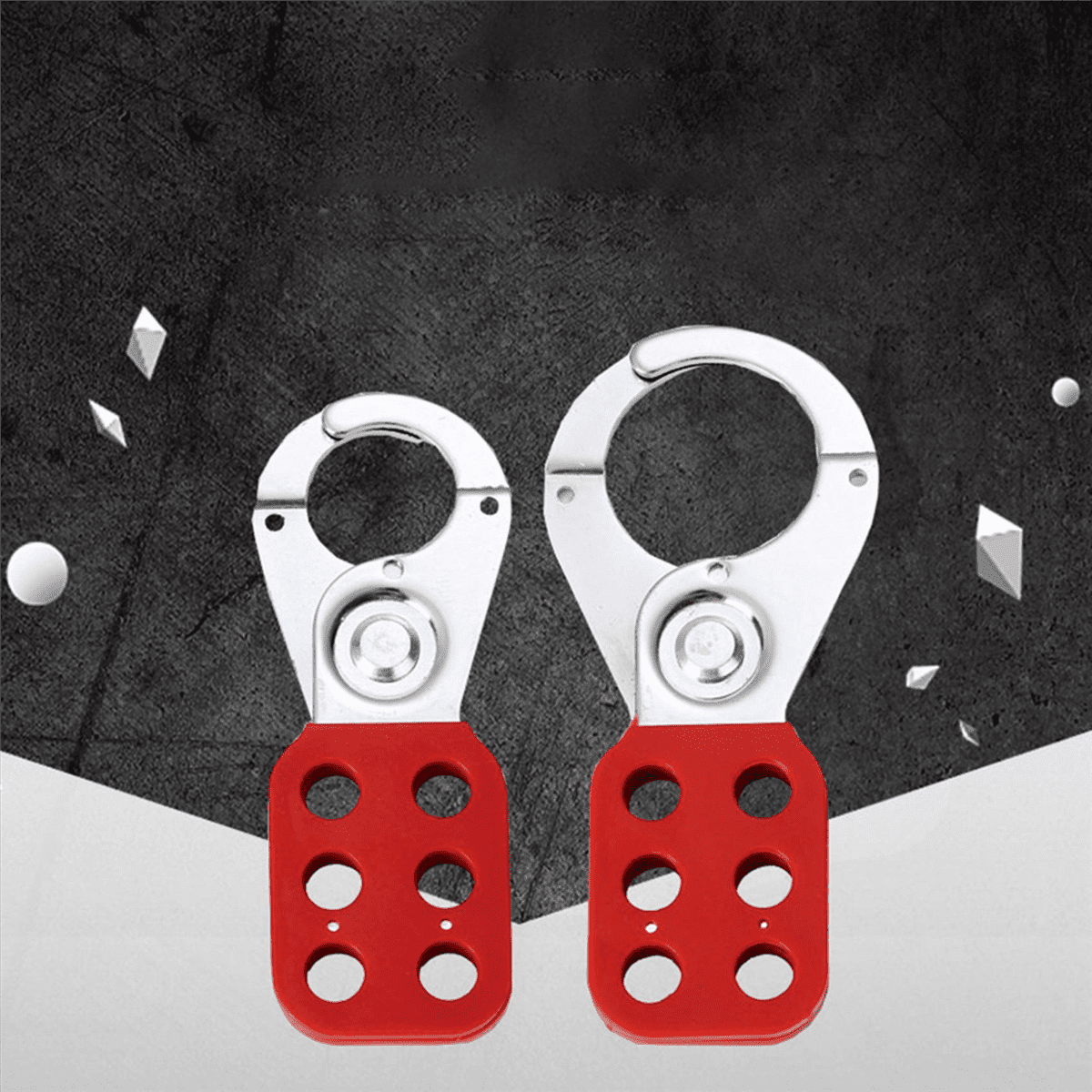 4 PCS Lock Out Tag Out Lock Hasp Safety Padlock Lockout Steel Nylon ...