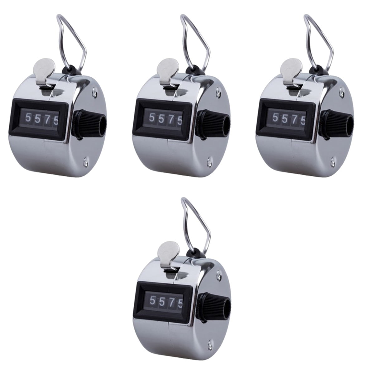 4 PCS Manual Full Metal Counter Clicker Counters Number Hand Tally ...
