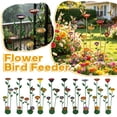 4 PCS Metal Bird Baths for Outdoors, Small Garden Bird Bath & Bird ...