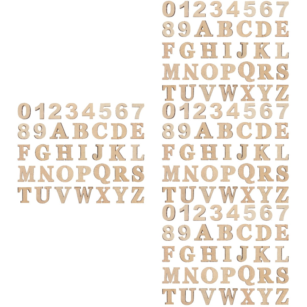 4 PCS Mini Alphabet Poster English Alphanumeric Scrapbooking Supplies ...