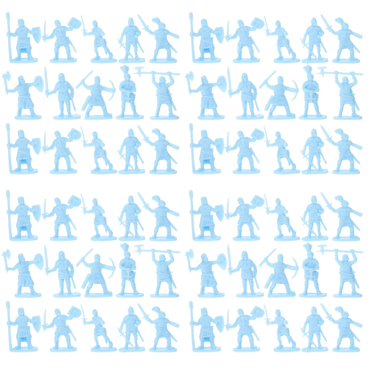 4 PCS Mini People Figures Miniature Scenes Models Figurine Soldier ...