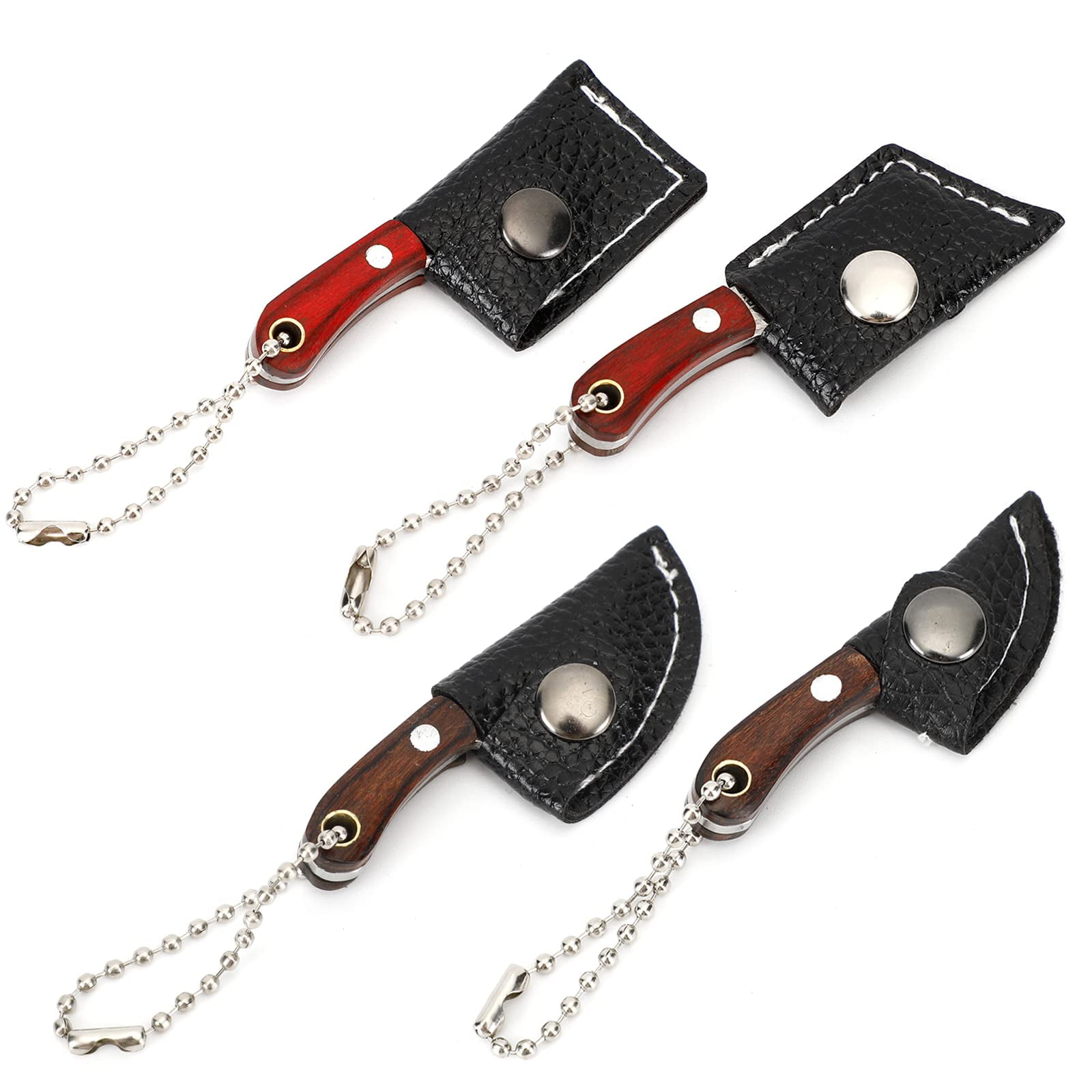 4 PCS Mini Pocket Letter Opener, Mini Knife Set with sheaths, Multi ...