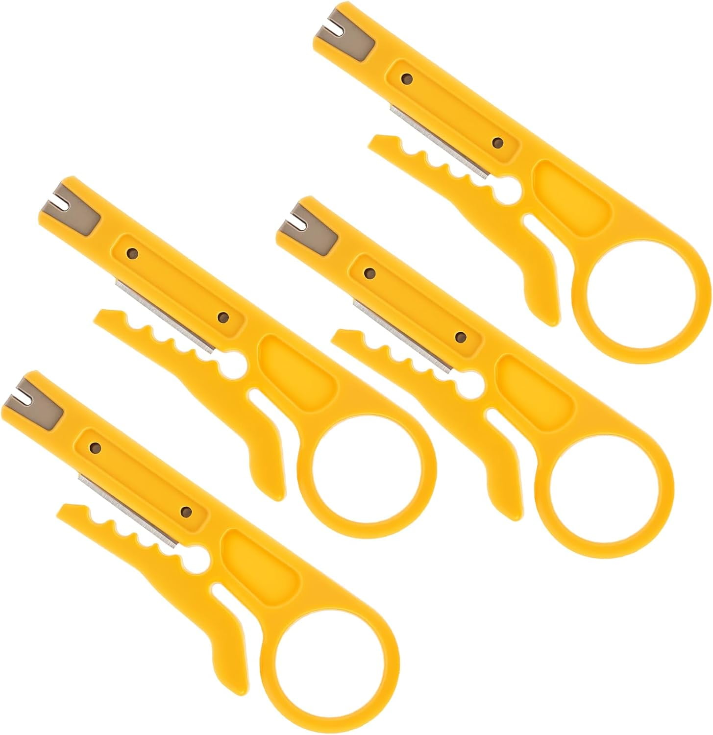 4 PCS Mini Wire Stripper Tool, Small Cable Stripper Tool, Network Wire ...