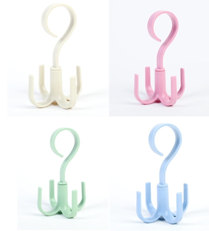 4 PCS Multifunctional Rotatable Four-Claw Hooks, Coat Hooks and Bags ...