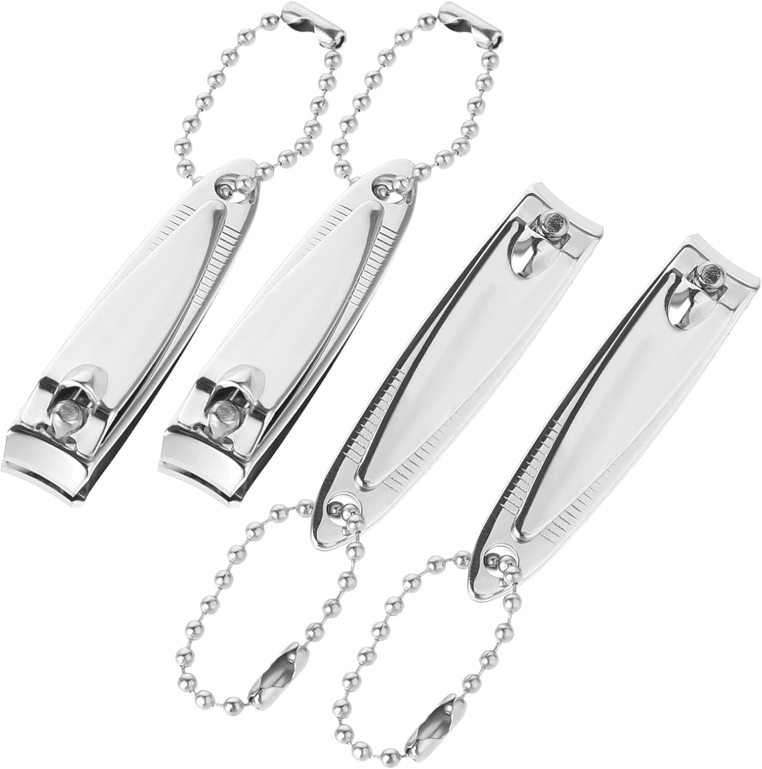 4 PCS Nail Clipper 2'' Mini Finger Nail Trimmer Travel Nail Clippers ...