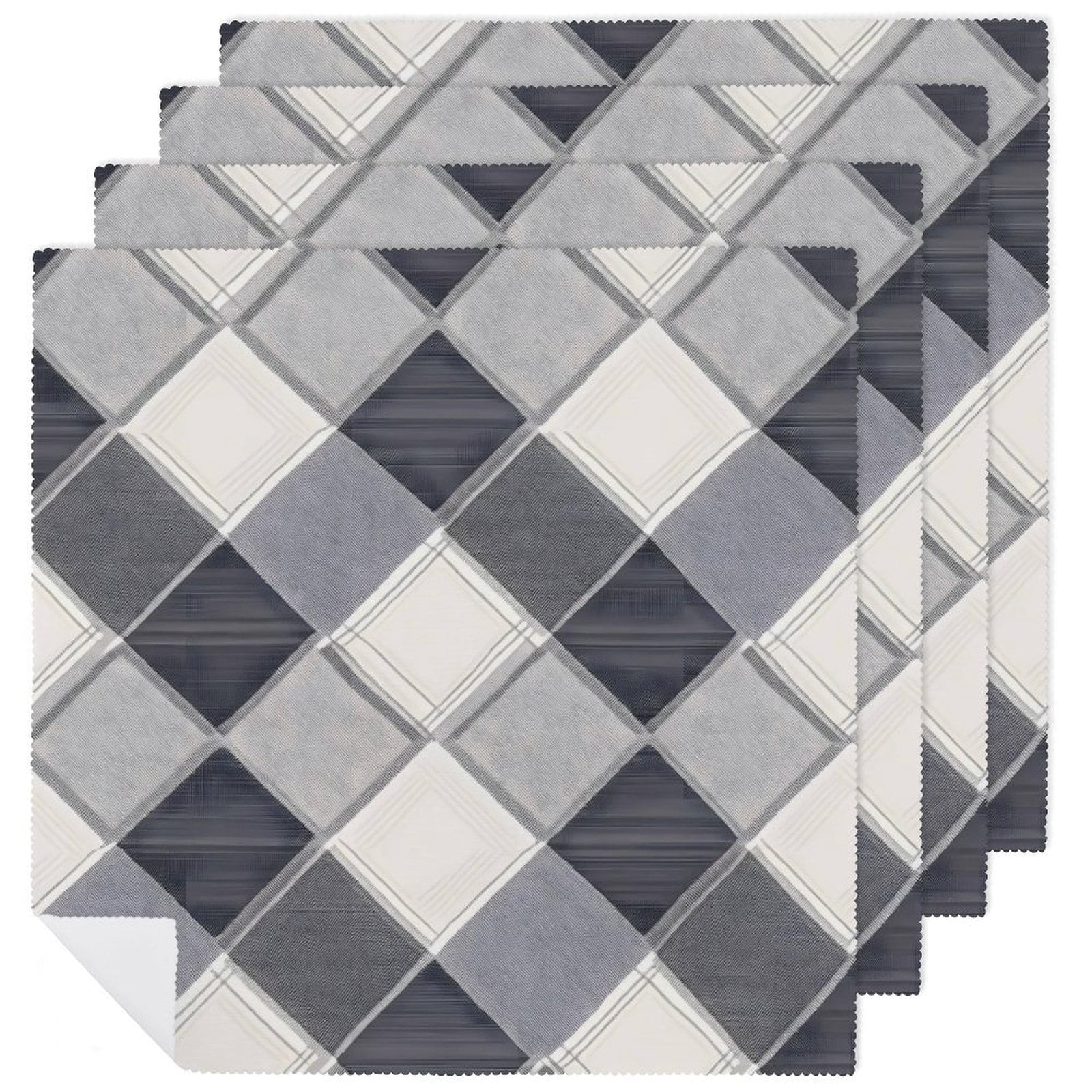 4 PCS Napkin Cloth 18.7in A Wide Range Of Uses Not Fade Not Ball For ...