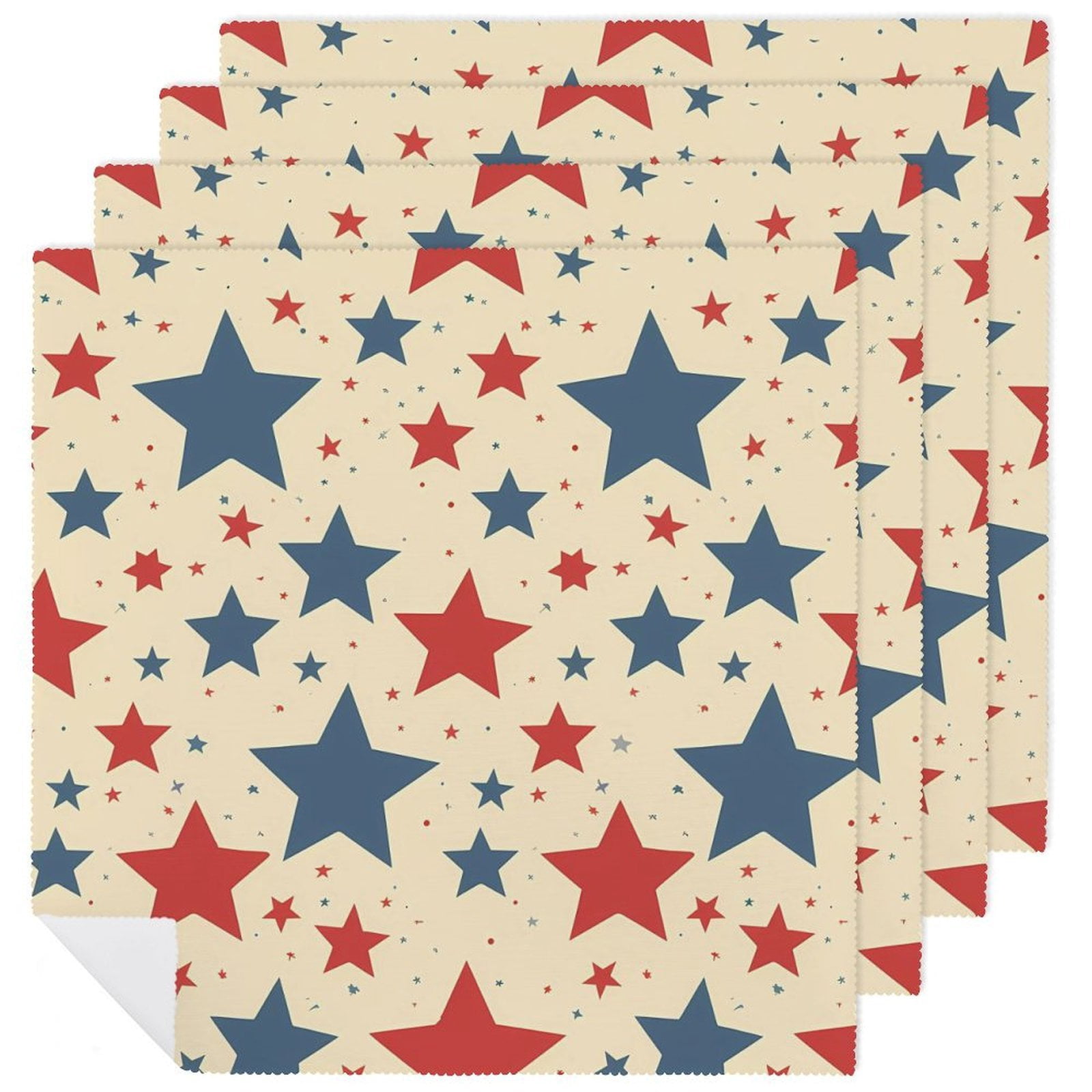 4 PCS Napkin Cloth 18.7in A Wide Range Of Uses Not Fade Not Ball For ...