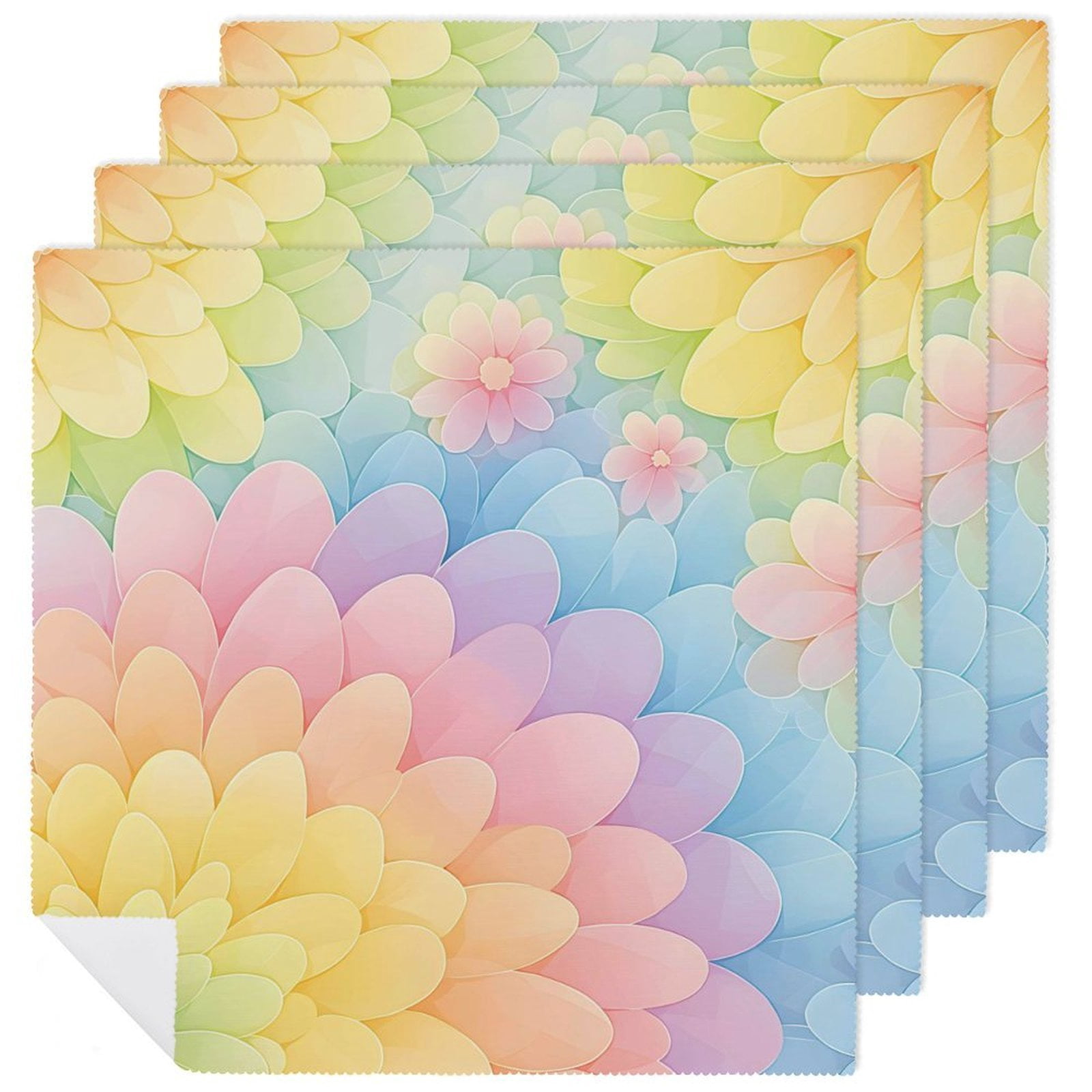4 PCS Napkin Cloth 18.7in A Wide Range Of Uses Not Fade Not Ball For ...