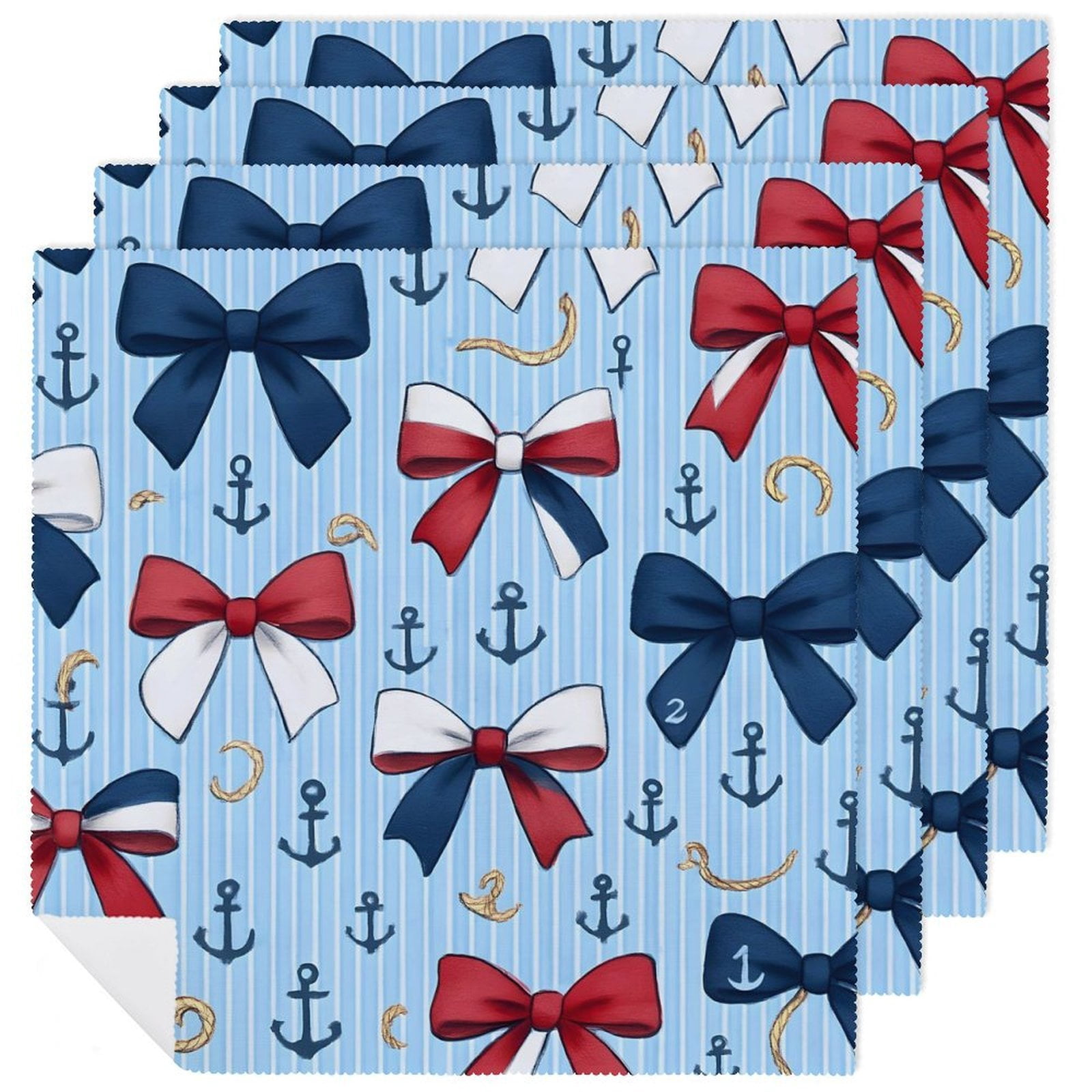 4 PCS Napkin Cloth 18.7in A Wide Range Of Uses Not Fade Not Ball For ...
