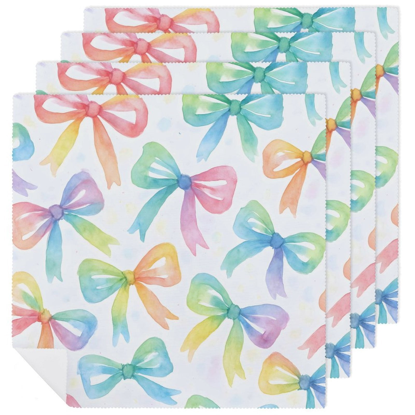 4 PCS Napkin Cloth 18.7in A Wide Range Of Uses Not Fade Not Ball For ...