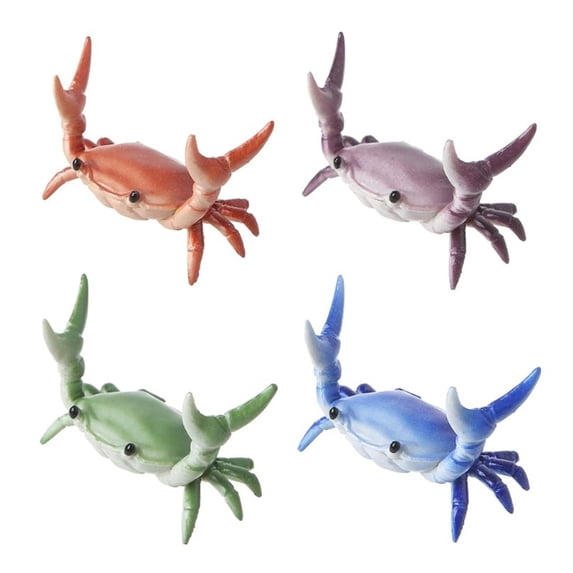 4 PCS New Japanese Creative Cute Crab Pen Holder Weightlifting Crabs ...