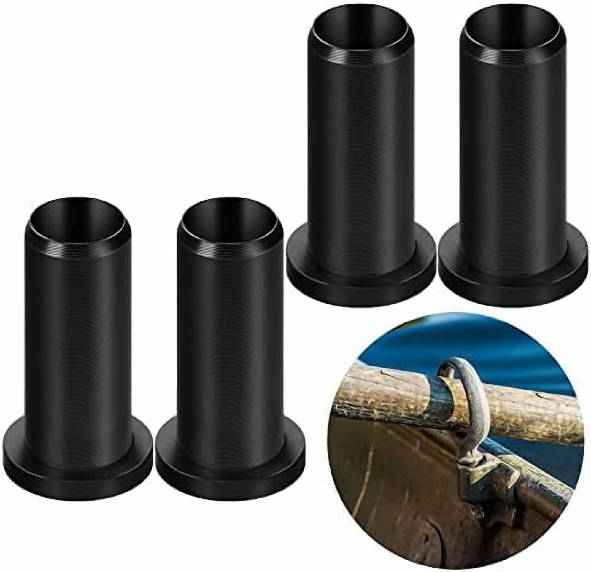 4 PCS Oar Lock Socket Insert -1/2" Oarlock Bushing -Nylon Oar Sleeve ...