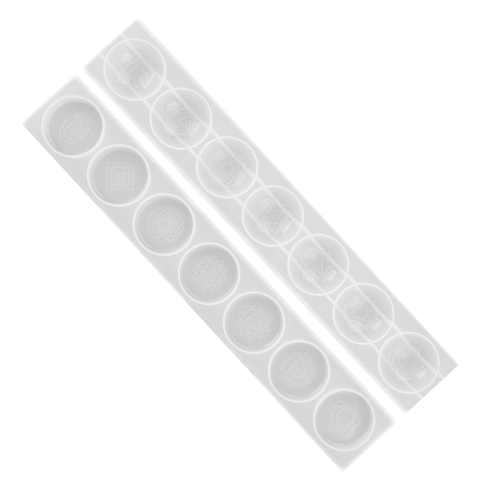 4 Pcs Ornament Mold Reusable Mould Epoxy Resin Moon Pendant Silicone Molds Phase Crafts Jewelry