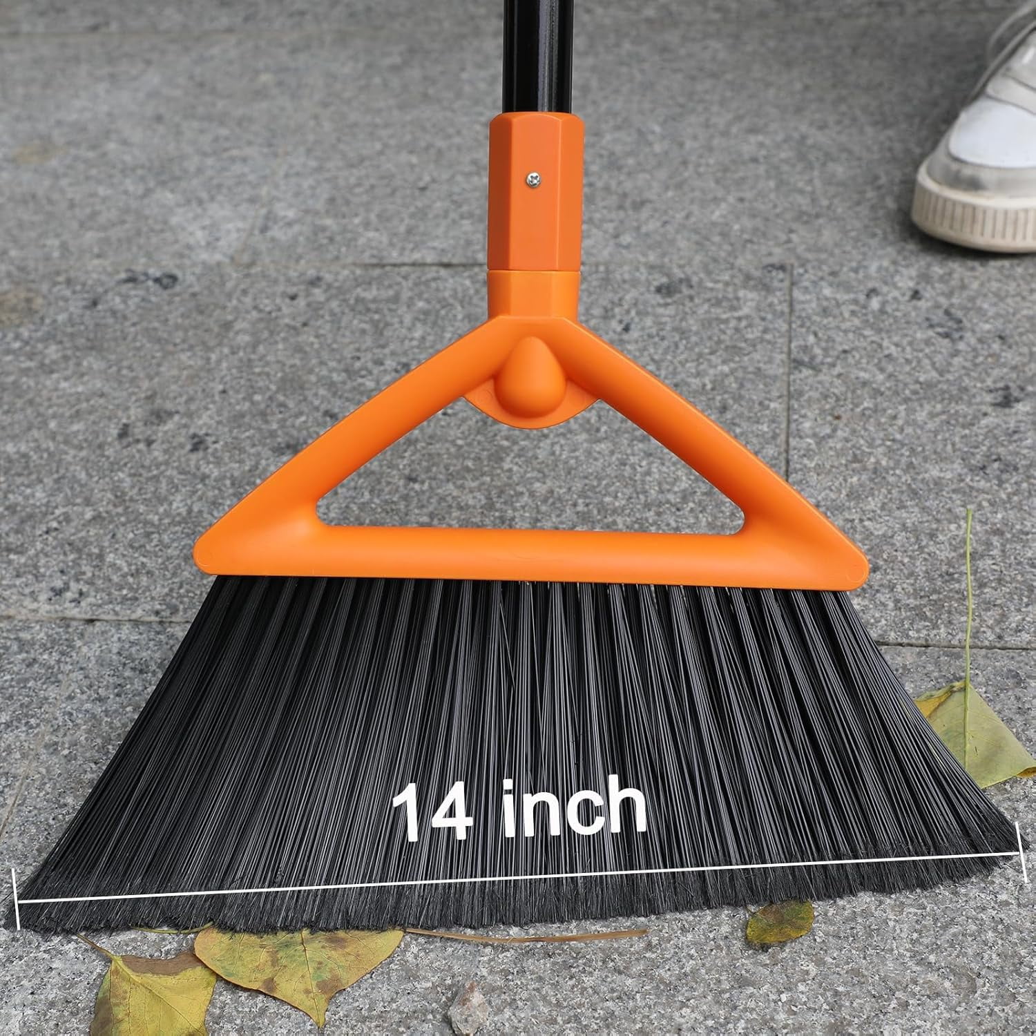 4 PCS Outdoor Indoor Broom, Brooms for Sweeeping Indoor, Heavy-Duty ...
