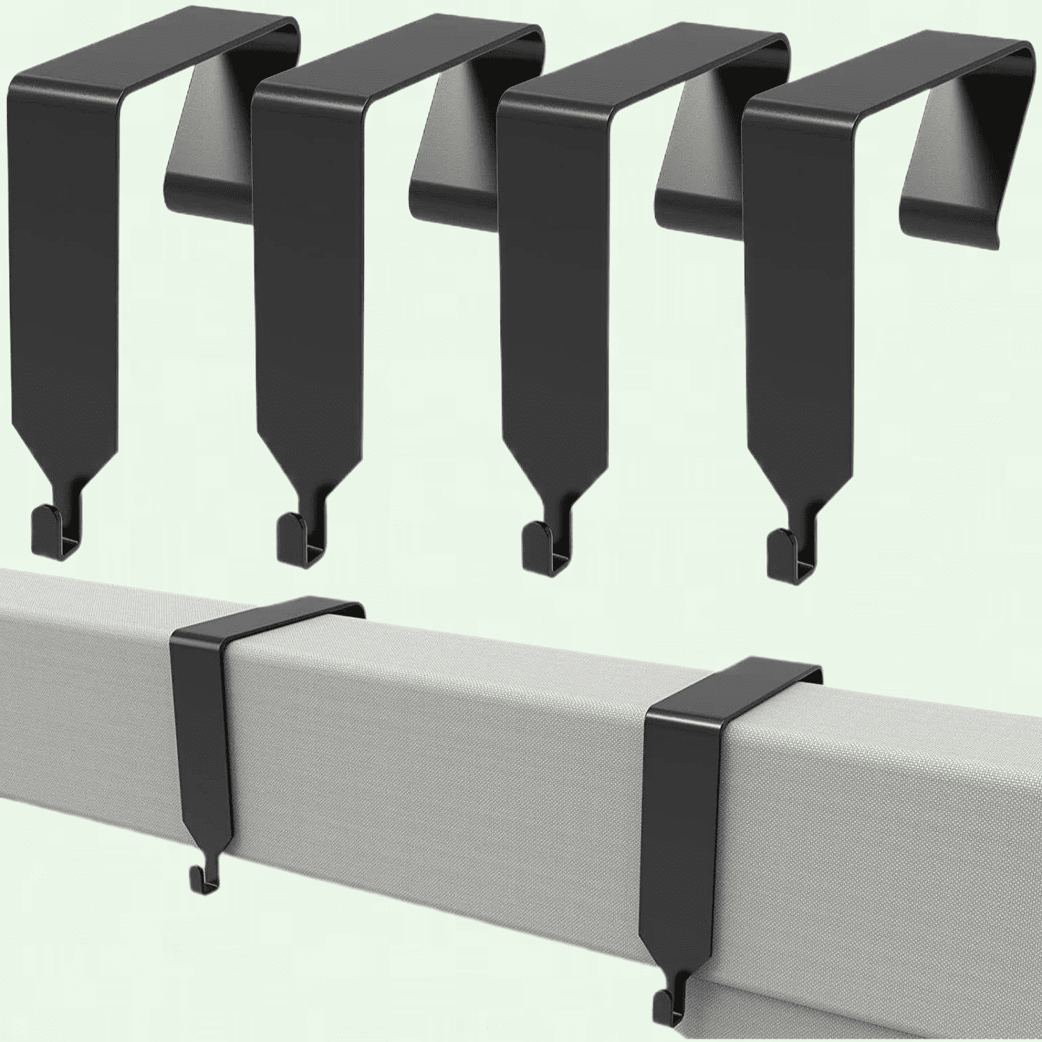 4 PCS Over The Door Hook Office Cubicle Hangers, Universal Panel ...