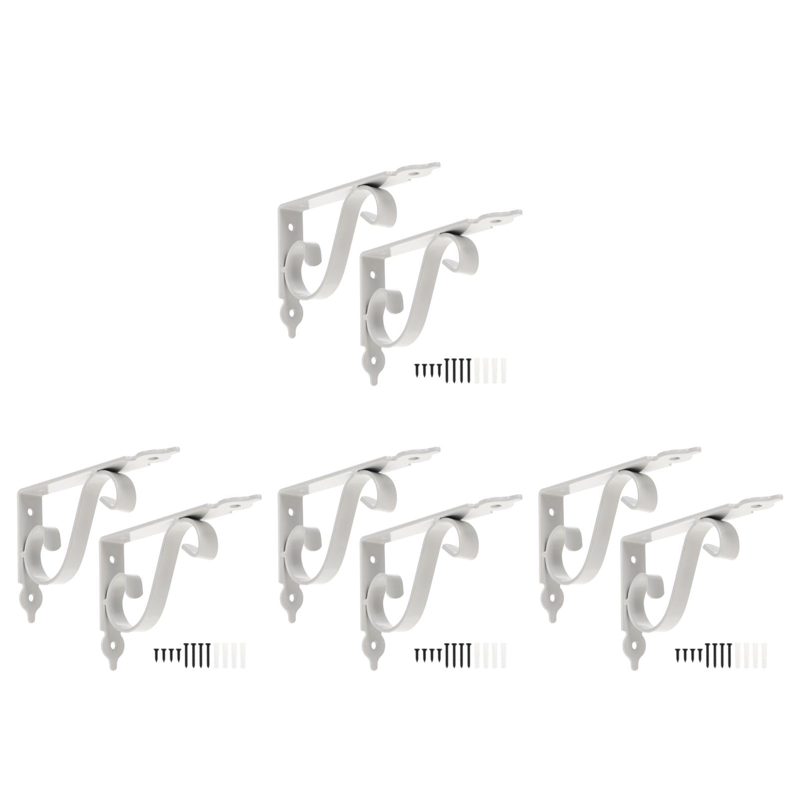 4 PCS Pallet Bracket Clothes Shelf with Brackets Ceiling Hooks Wall ...