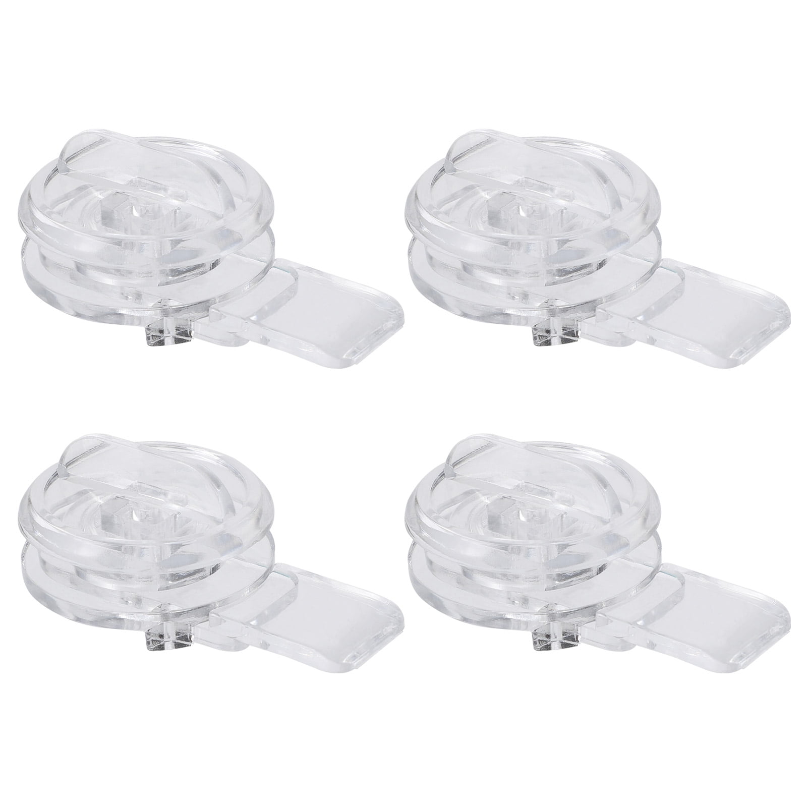 WHAMVOX 4Pcs Square Acrylic Door Lock for Pet Proof and Child Safety in ...