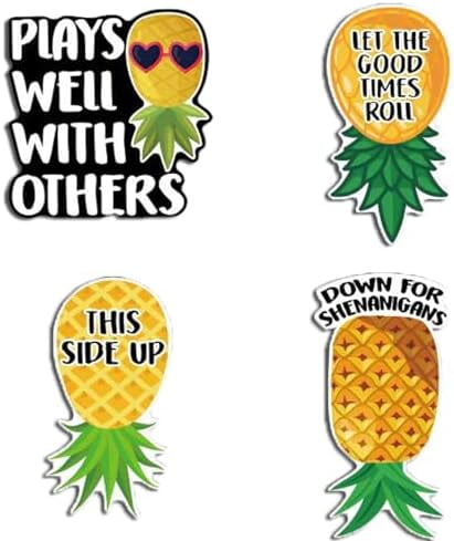 -4 PCS Pineapple Magnets - Reusable Pineapple Decorative Magnetic ...