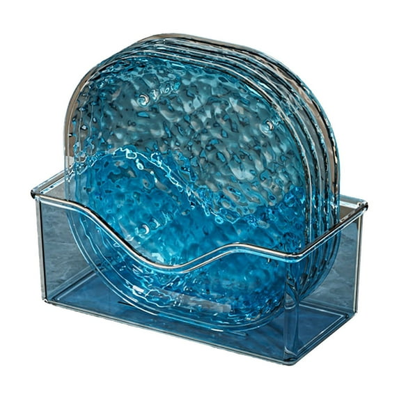 4 PCS Plastic Serving Trays with Base for Party Dinner Plates ...