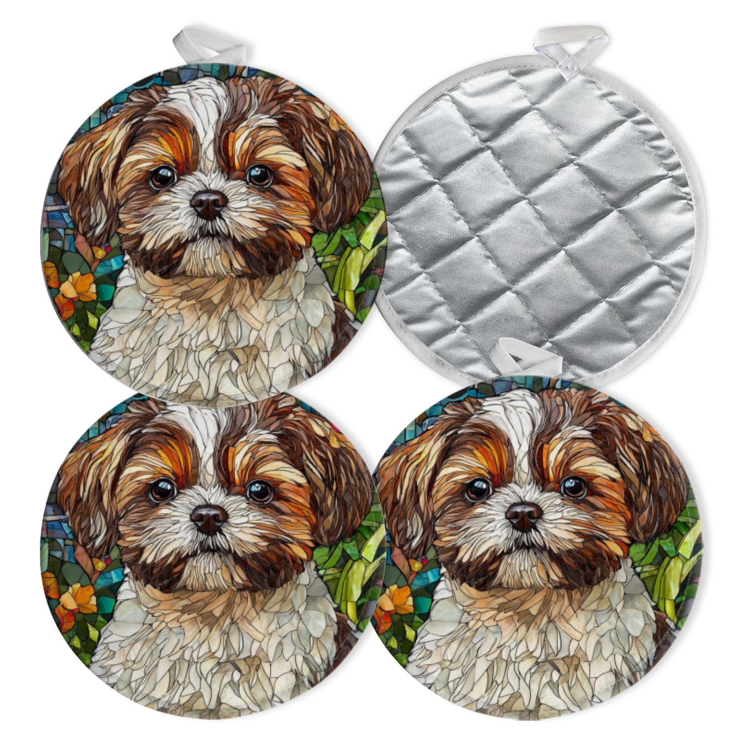 4 PCS Pot Holders for Kitchen,Potholders Sets with Hook for Oven ...