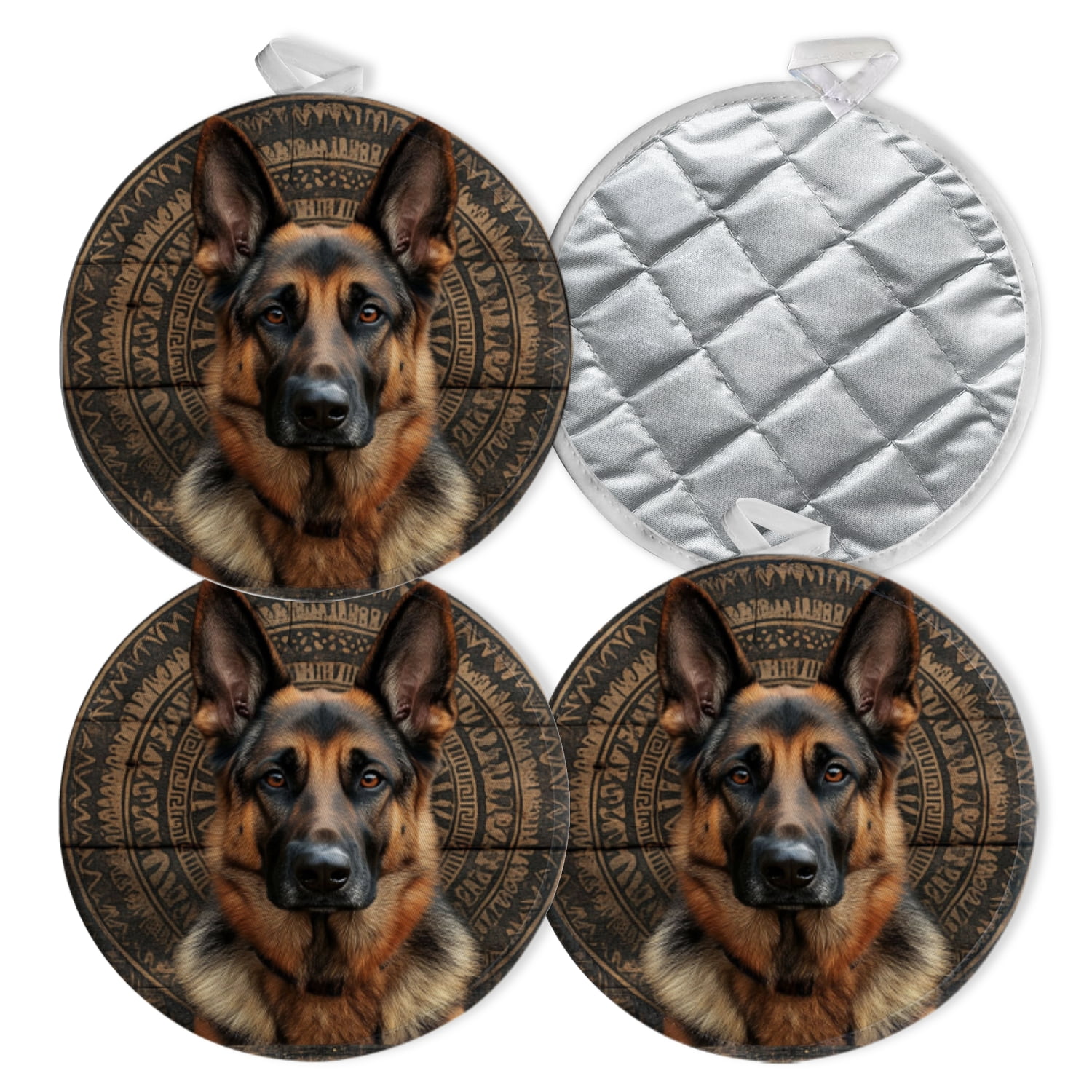 4 PCS Pot Holders for Kitchen,Potholders Sets with Hook for Oven ...