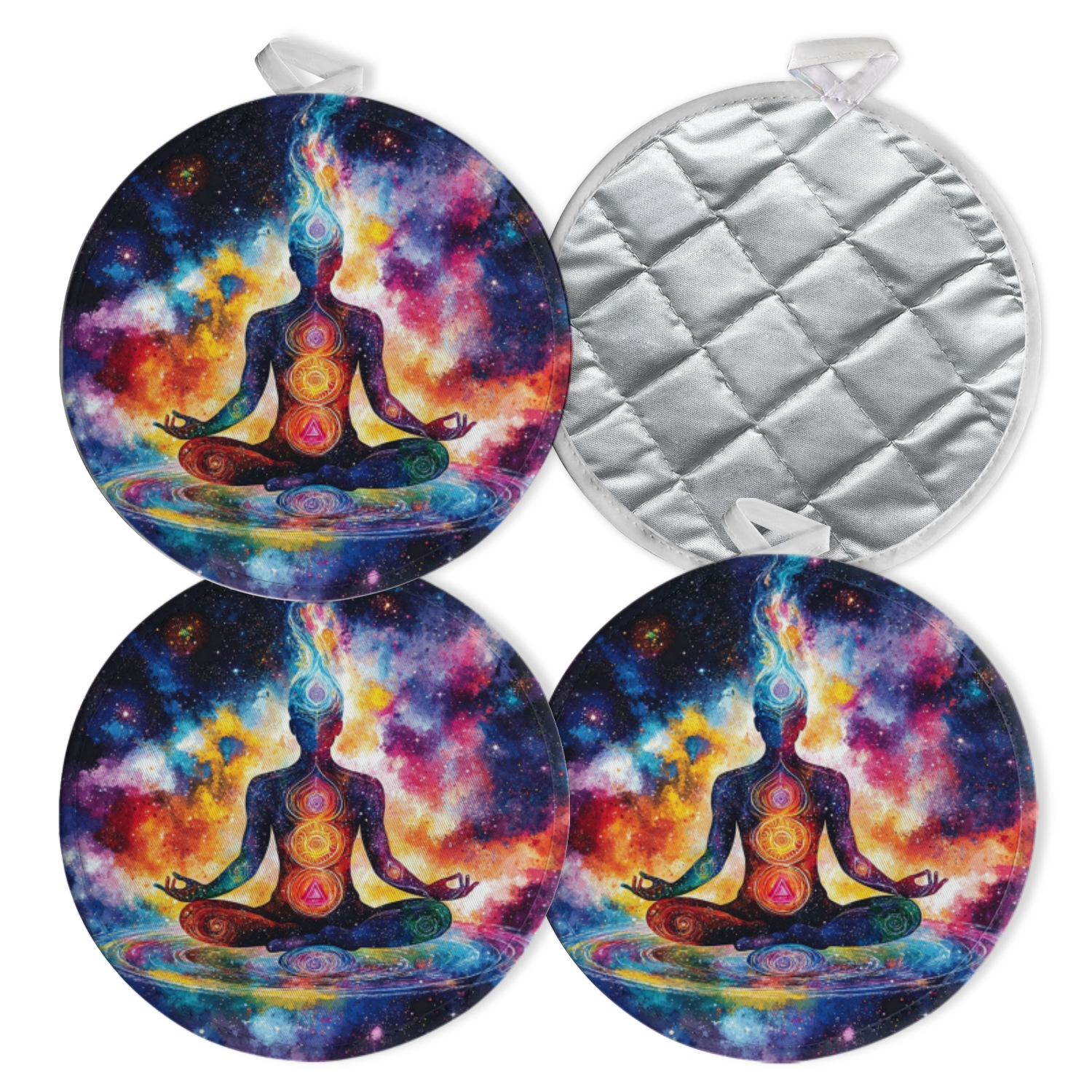 4 PCS Pot Holders for Kitchen,Potholders Sets with Hook for Oven ...