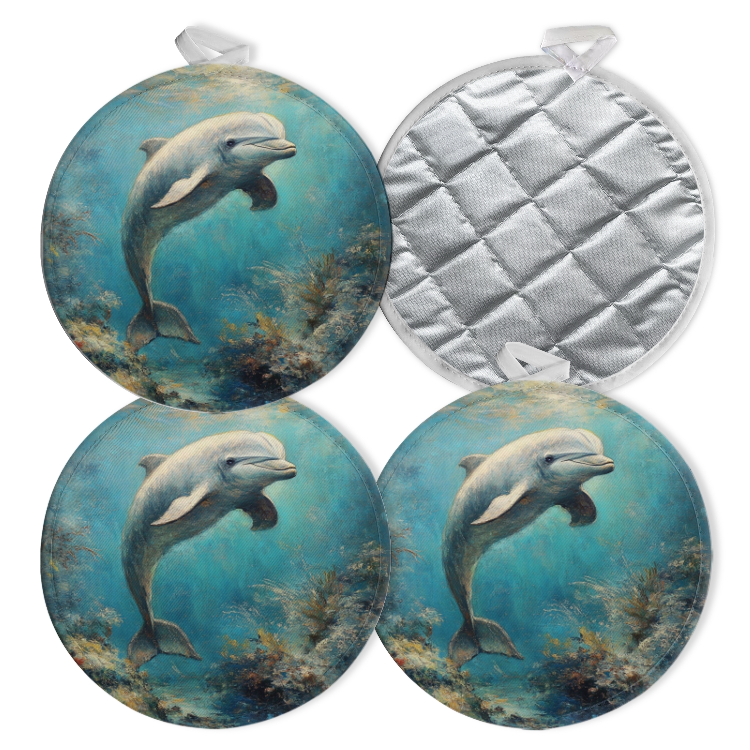 4 PCS Pot Holders for Kitchen,Potholders Sets with Hook for Oven ...