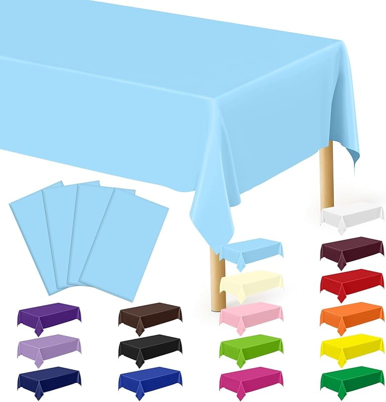 4 PCS Pride Decorations, 108 x 54 Inches Disposable Pride Tablecloth ...