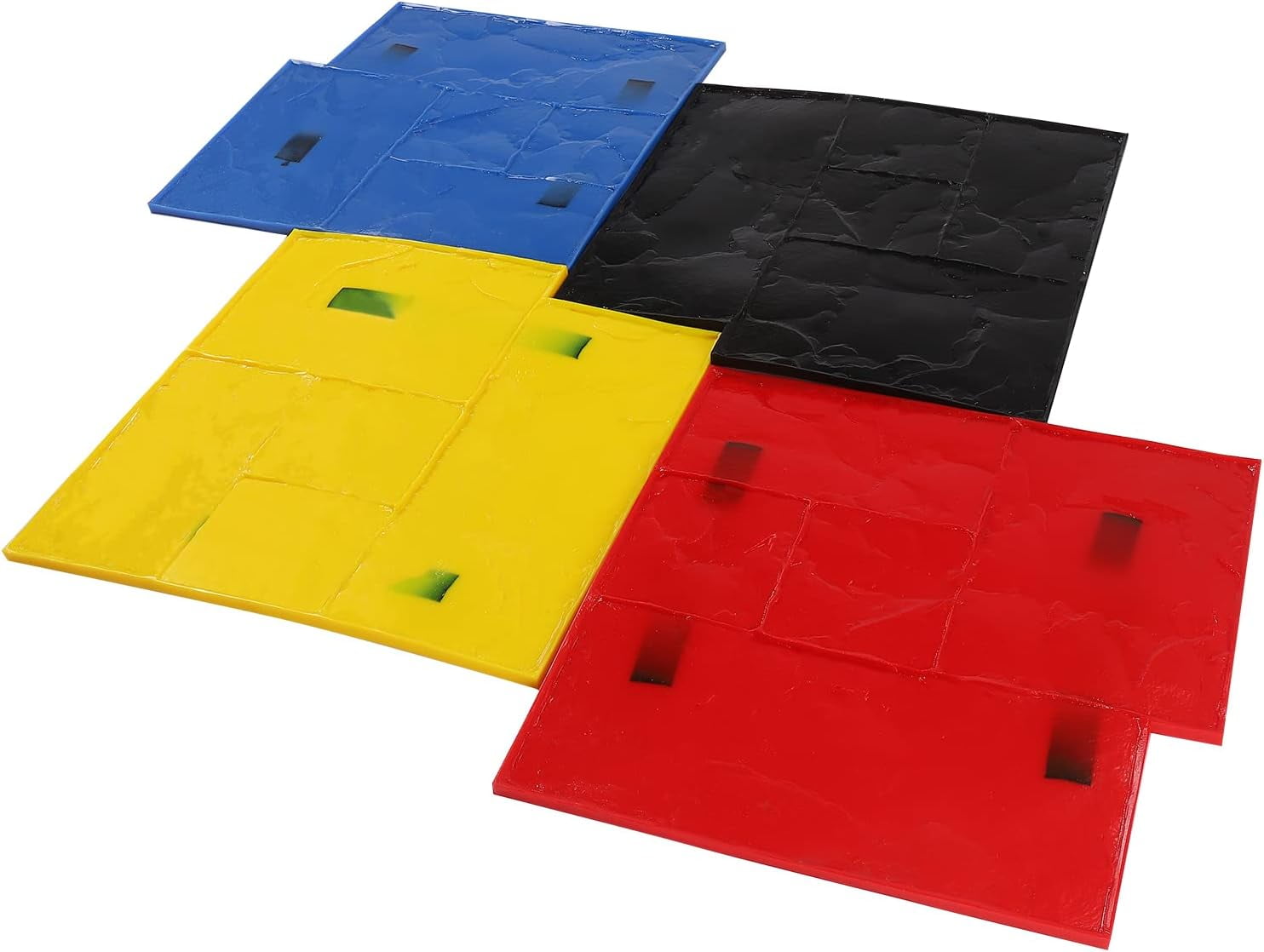 4 PCS Realistic Concrete Texture Mat, Concrete Texturing Skin, 24"x24 ...