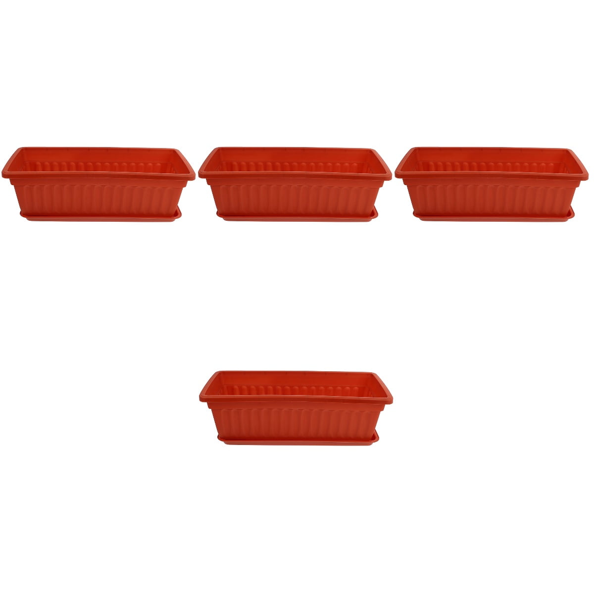 4 PCS Rectangular Flower Pot Portable Flower Pot 44X19CM - Walmart.com