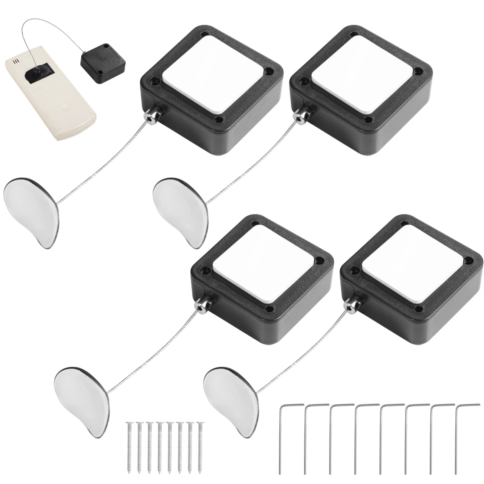 4 PCS Retractable Remote Control Cable Tethers, 6.5 Ft Retractable Anti ...