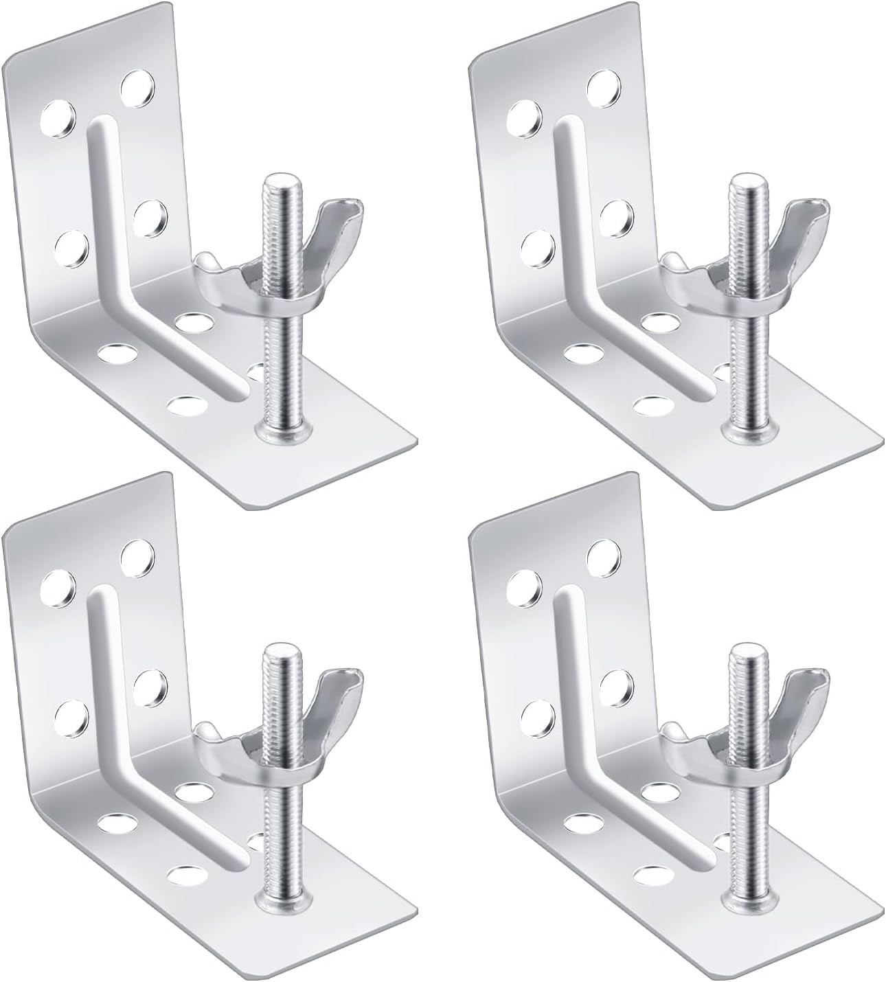4 PCS Roman Shade Mounting Bracket L Bracket and Wingnut Mounting L ...