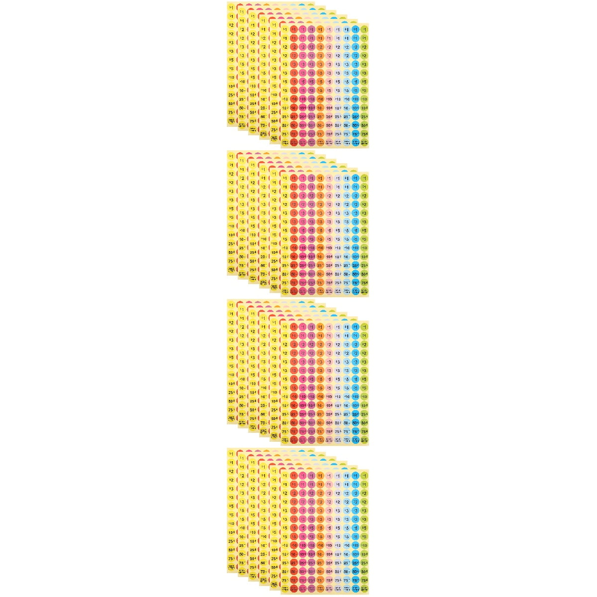 4 PCS Sale Price Label Yard Stickers Round Pricing for Garage Circle ...