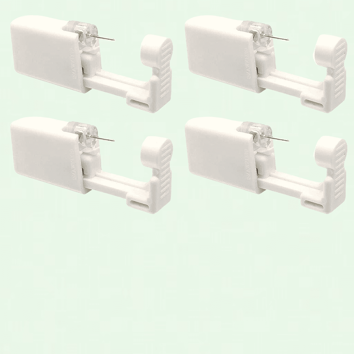 4 PCS Self Ear Piercing Gun Kit, Disposable Ear Piercing Gun Tool Set ...