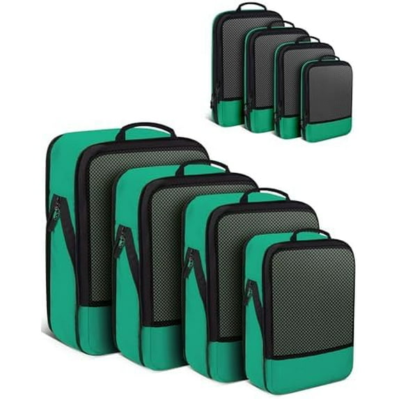 4 PCS Set Compression Packing Cubes for Travel, Lightweight Packaging ...