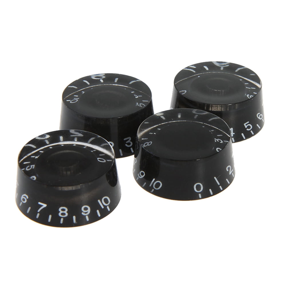 4 PCS/ Set Round Guitar Knobs Volume Tone Control Knobs Rotary Knobs ...