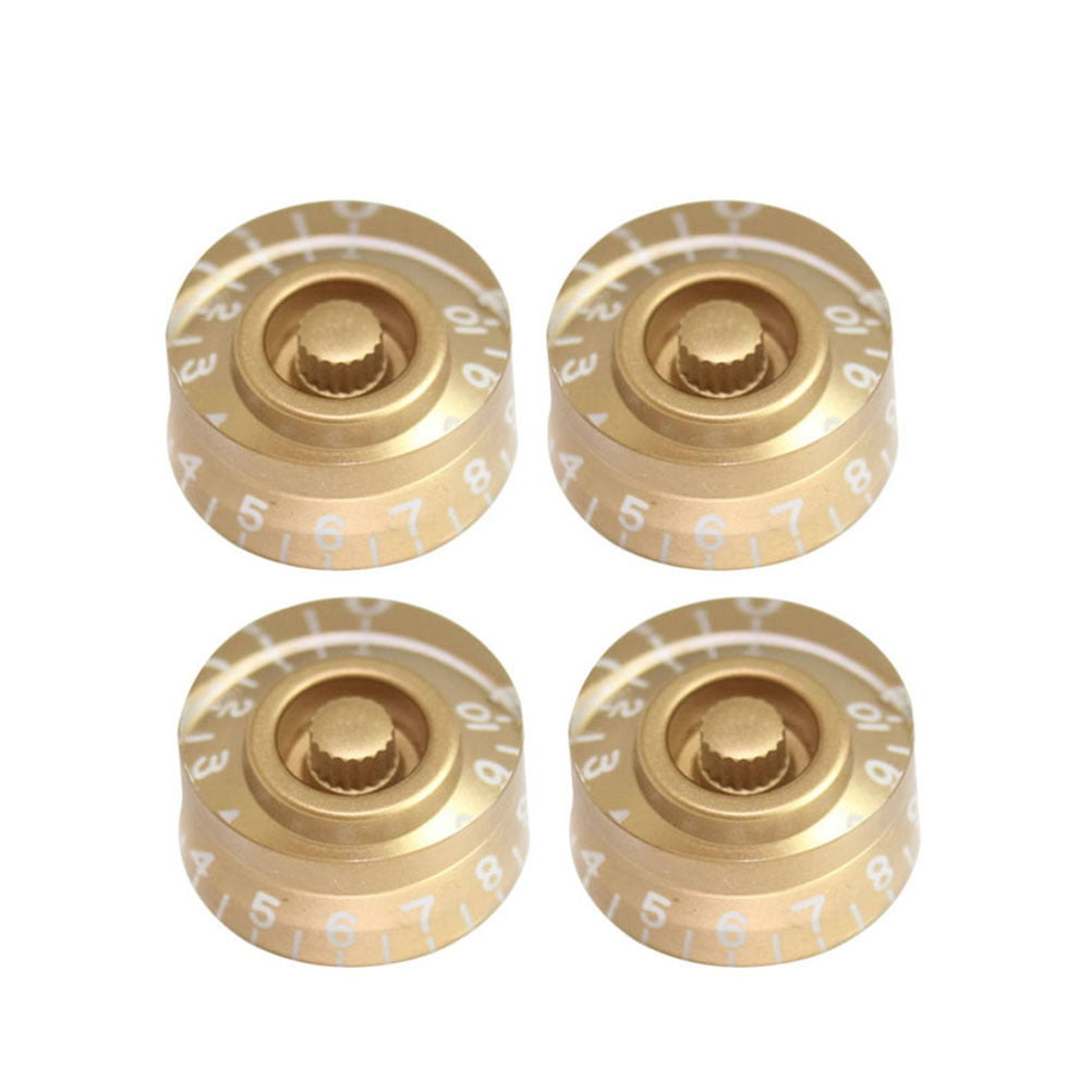 4 PCS Set Round Guitar Knobs for Volume Tone Control Rotary Knobs ...