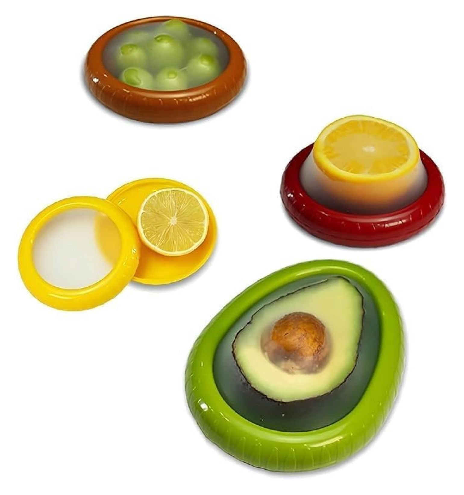4 PCS Silicone Fruit and Vegetable Storage,Containers Saver for Fridge ...