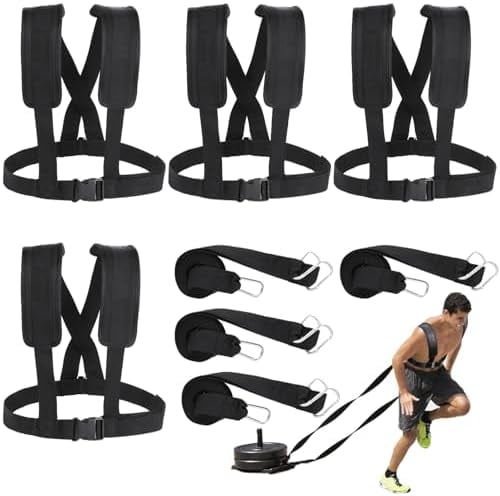 4 PCS Sled Harness for Exercise, Physical Football Running Resistance ...