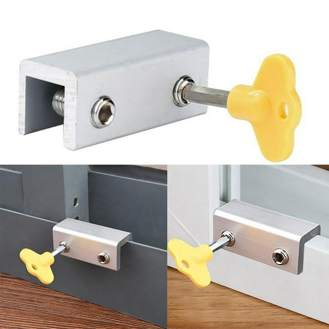 4 PCS Sliding Window Locks, Security Window Lock Aluminum With Key ...
