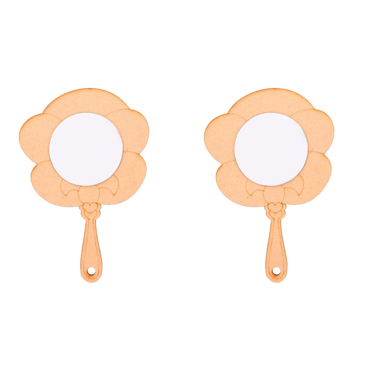 4 PCS Small Handmade Mirror Wooden Playset Mini Toys Kids Educational ...