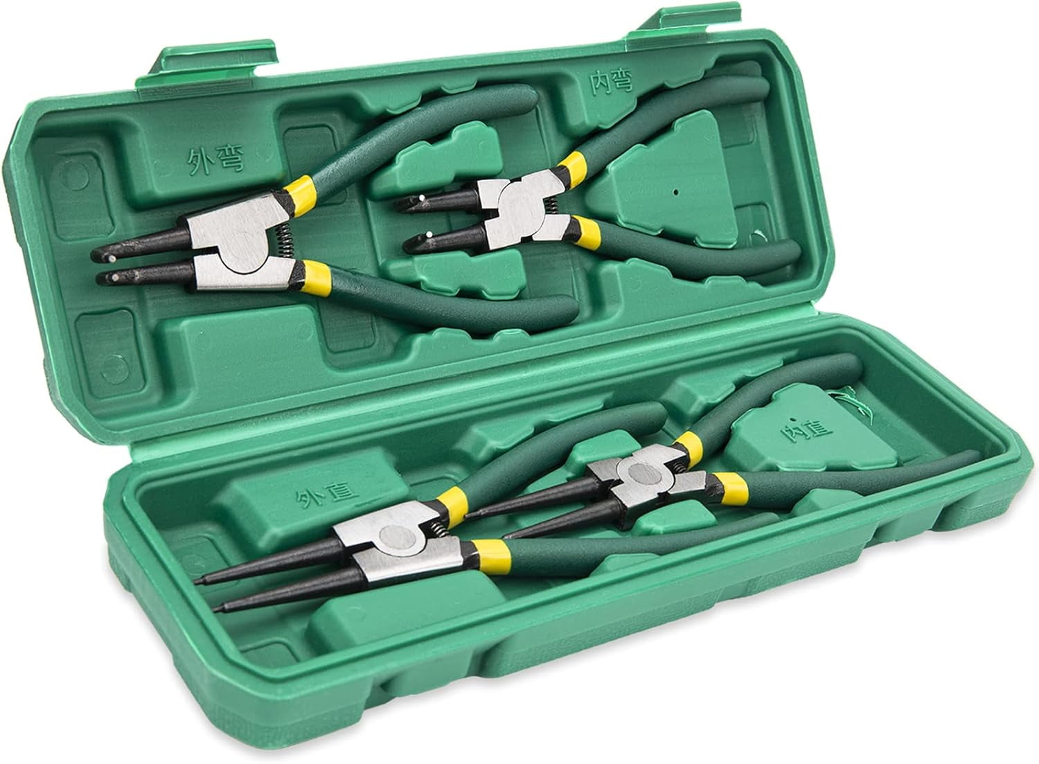 4 PCS Snap Ring Pliers Set, Heavy Duty Circlip Pliers Kit 7 Inch for ...