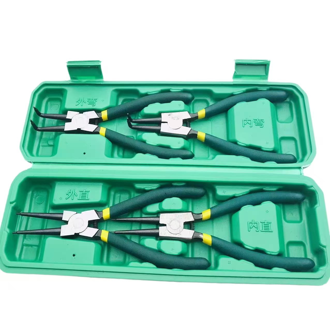 4 PCS Snap Ring Pliers Set, Heavy Duty Circlip Pliers Kit 7" for Snap ...