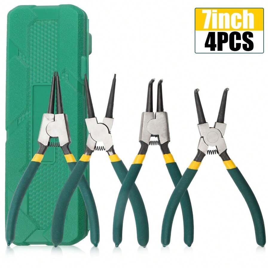 4 Pcs Snap Ring Pliers Set Internal External Snap Ring Pliers Set